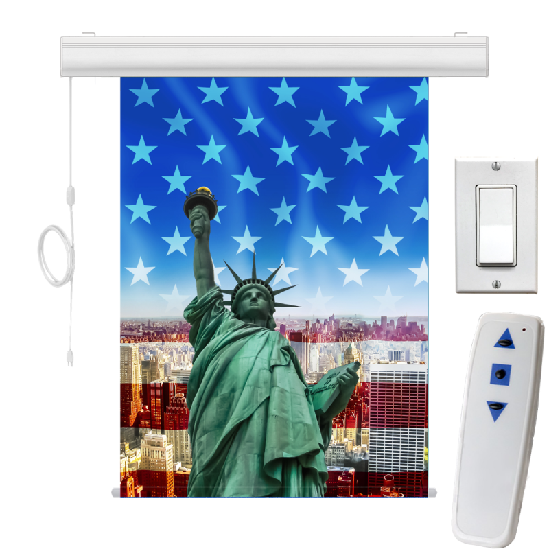 Motorized Backdrop with Remote 36 x 48 - Badgeplus