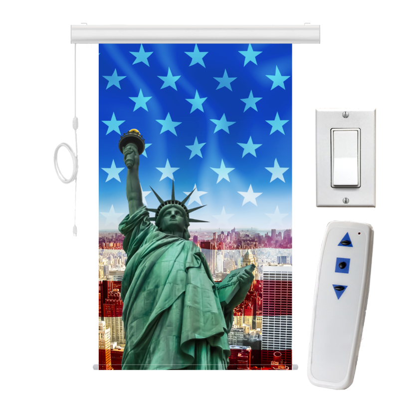 Motorized Backdrop with Remote 36 x 48 - Badgeplus