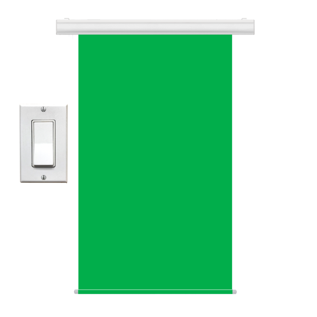 Chroma Key Green Retractable Photo Backdrop 48 x 84 - Badgeplus